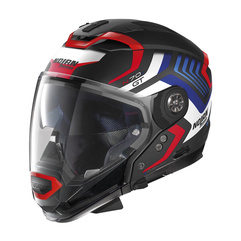 Nolan Helmet N70-2 GT Spinnaker N-Com (45 Flat Black) Modular Flip Up | Shopee Malaysia