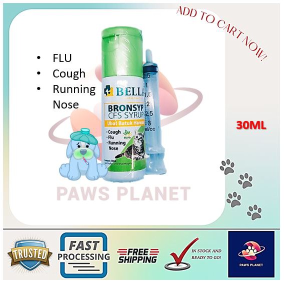 Bella Bronsyp CFS Syrup Pet Cough Flu Running nose syrup deman dan ...
