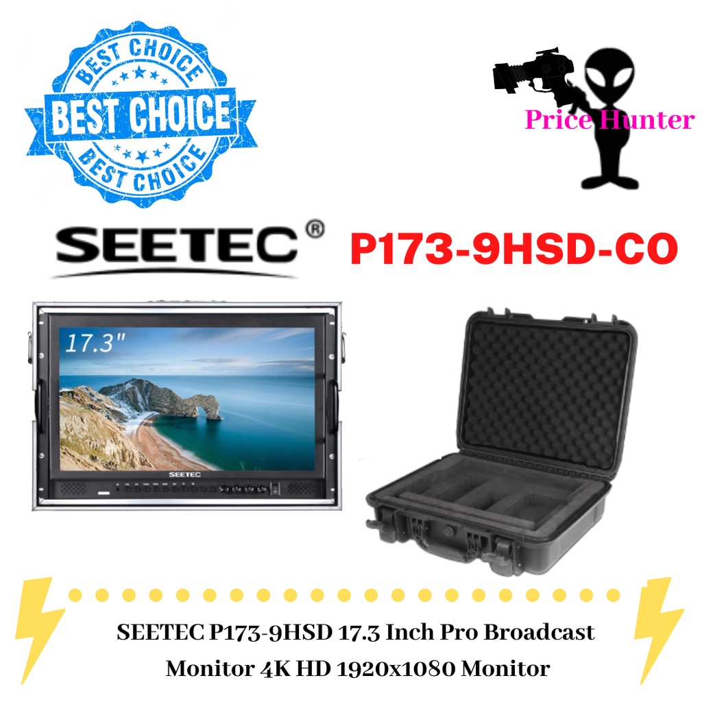Director Monitor SEETEC 17.3" Broadcast Monitor - 1080p With 3G-SDI ...