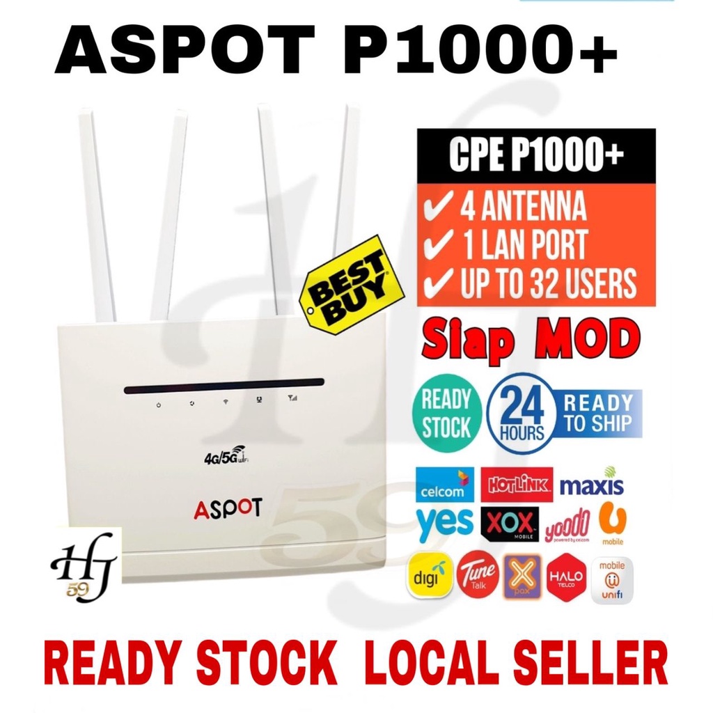 00% MODIFIED UNLOCK BYPASS ASPOT CPE P1000+ Modem Router ALL Sim Card ... 00% MODIFIED UNLOCK BYPASS ASPOT CPE P1000+ Modem Router ALL Sim Card ...