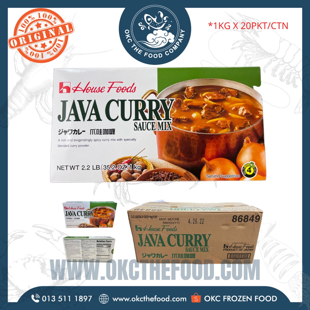 House Java Curry Sauce Mix 1kg, Medium Hot Japanese Curry | Shopee Malaysia