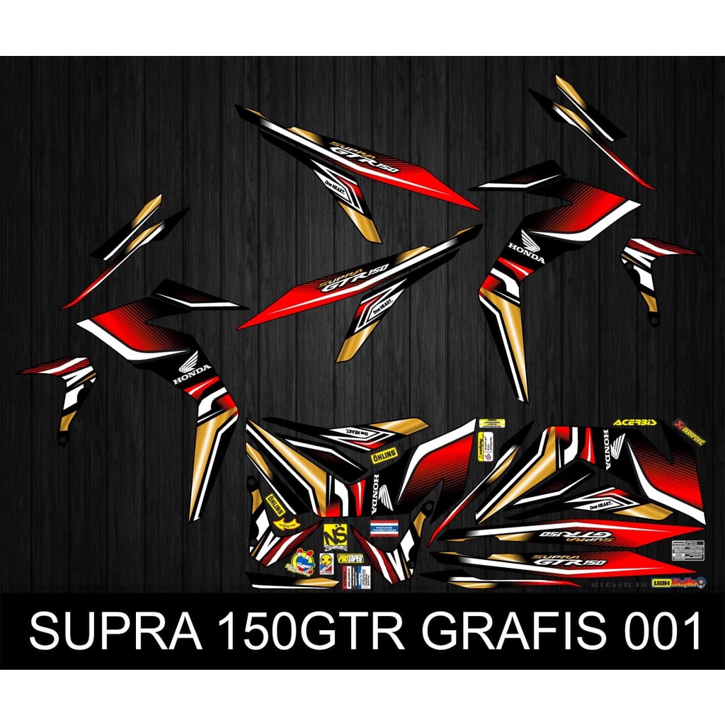 Striping SUPRA 150 GTR Graphic 001 | Shopee Malaysia