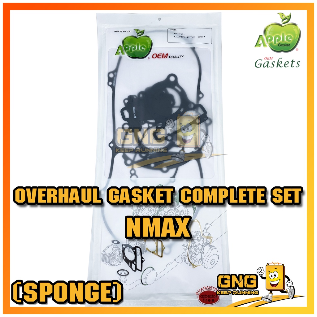 Apple Gasket Overhaul NMAX Complete Set Overhaul Gasket (SPONGECOAT ...