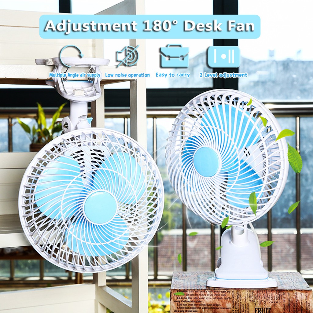 Mini Desktop Fan 220V High-Speed Air Desk and Clip On Fan 180 Degree ...