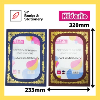 KIDARIO A4 Certificate Folder (PVC Cover Window) / Kad Sijil A4 / Sijil ...
