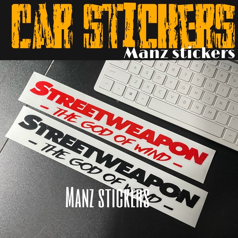 Streetweapon the god of wind car stickers | Shopee Malaysia