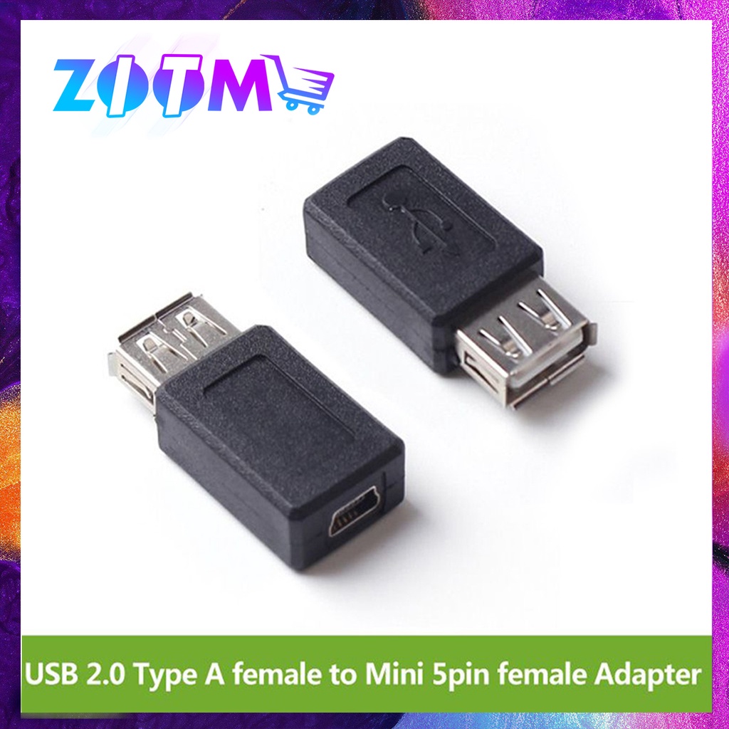 USB TYPE A FEMALE TO USB MINI B 5 PIN FEMALE CONNECTOR | Shopee Malaysia
