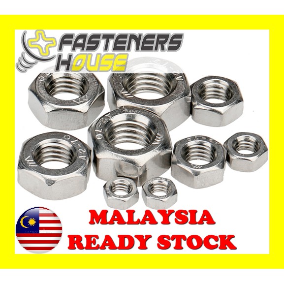 Hex Nut M2 M2.5 M3 M4 M5 M6 M8 M10 304 Stainless Steel Hexagon Nut ...