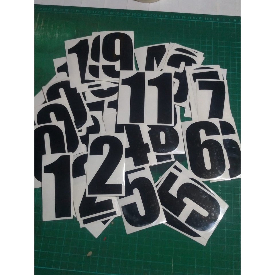 Cutting STICKER FOR NUMBERS / LETTERS UK 5 CM ORACAL GLOSSY MATERIAL ...