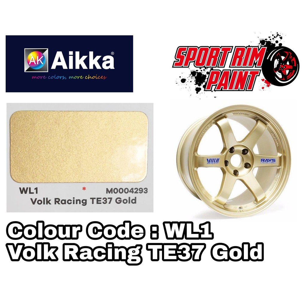 AIKKA WL1 VOLK RACING TE37 GOLD * 2K SPORT RIM PAINT | Shopee Malaysia