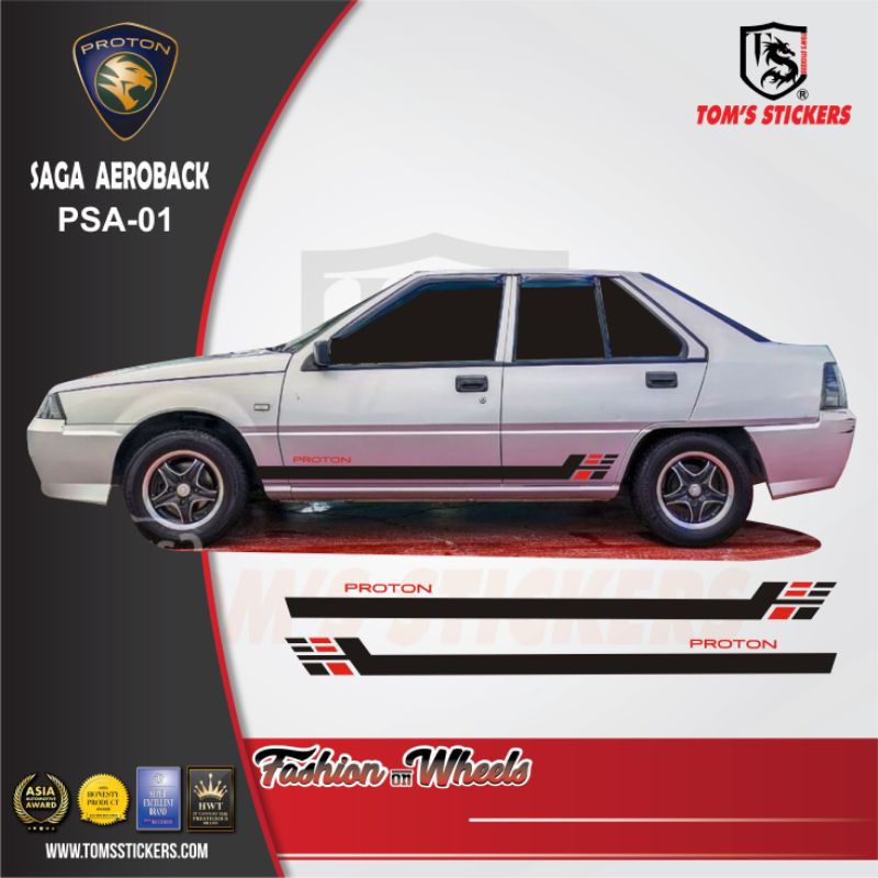 👍 PROTON SAGA AEROBACK CAR BODY STICKERS SET PSA-01 | Shopee Malaysia