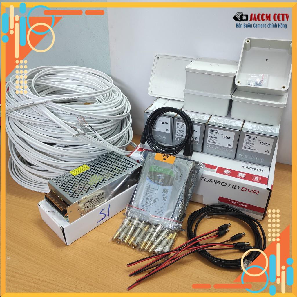 Full SET OF 1/2/3/4 GENUINE HIKVISION CAMERA Full HD Full ACCESSORIES ...