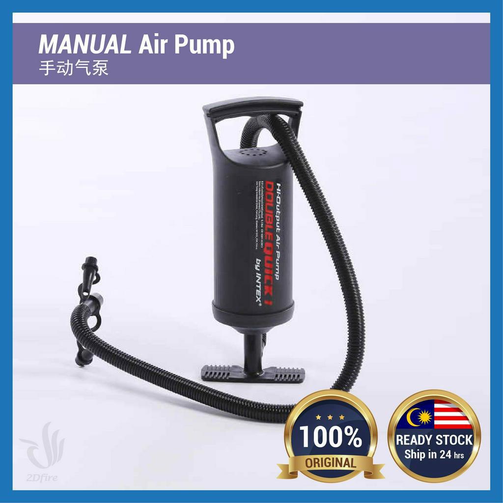 INTEX Manual Air Pump Inflate For Toys Bed Bag Mattress Pam Kolam Angin ...