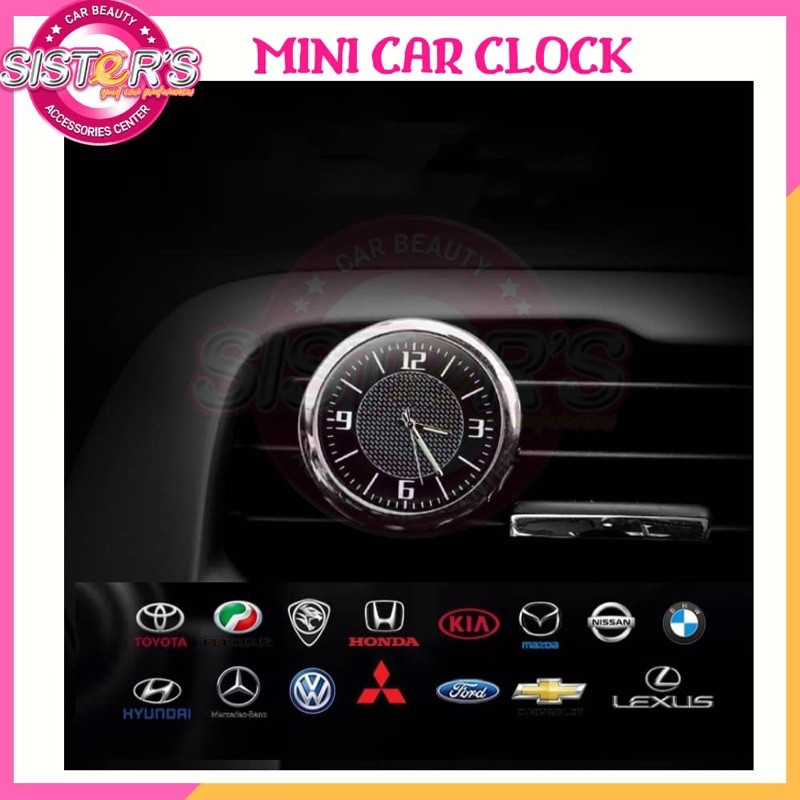 Universal Car Mini Luminous Interior Quartz Clock Proton Perodua Toyota ...