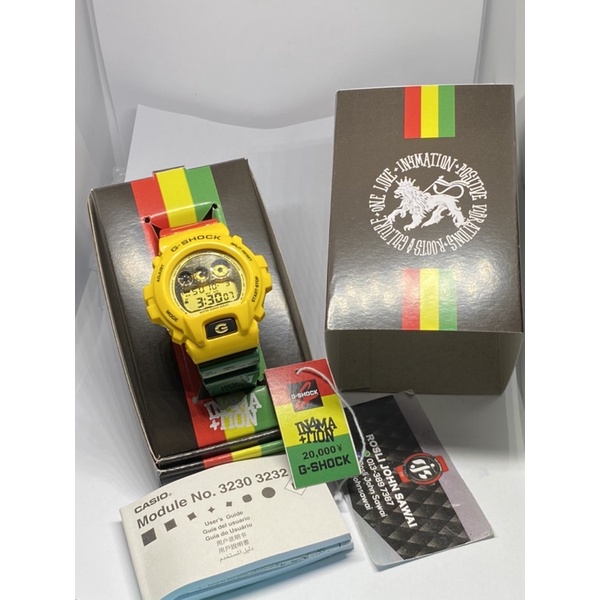 Original G-SHOCK DW-6900 custom Rasta (New) | Shopee Malaysia