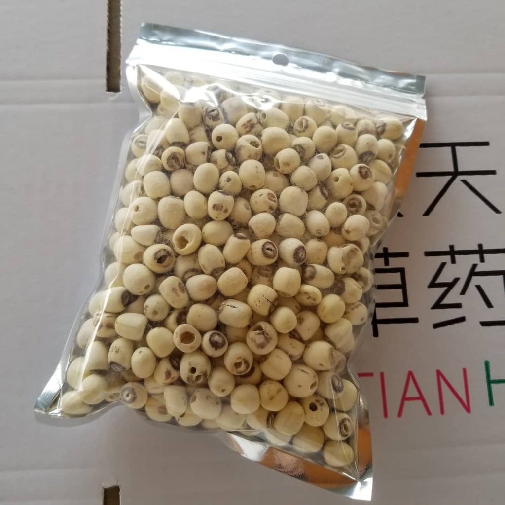Hunan Lotus Seeds 磨皮莲子 100/250/GRAM （ no seed 无芯 ）中药材 药材 Chinese herbal ...