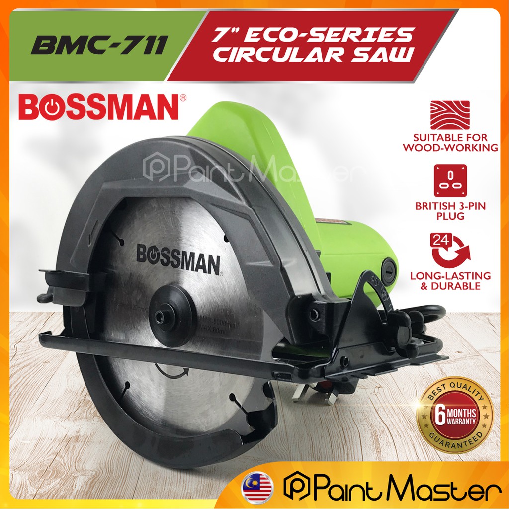 BOSSMAN 7" Circular Saw / Cutter Saw ECO-SERIES BMC-711 1150W 4900rpm ...
