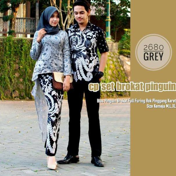 Real Pict Kebaya Pinguin Kebaya Brokat Aurora Mix Skirt Plislet Color ...