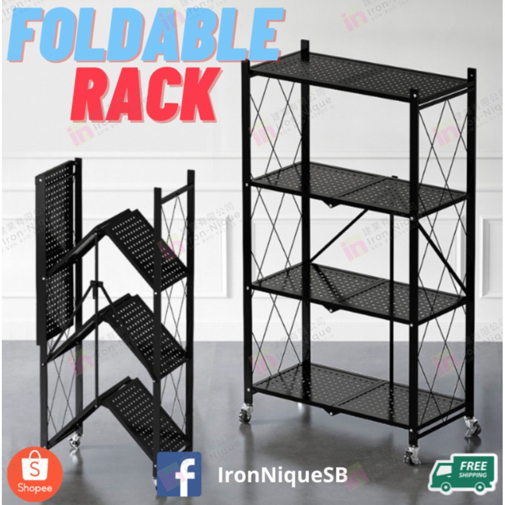 🔥Foldable Storage Rack 😍 Strong Structure / Heavy Duty / Rak Lipat ...