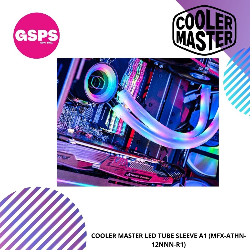 COOLER MASTER Addressable RGB LED Tube Sleeve A1 (MFX-ATHN-12NNN-R1 ...