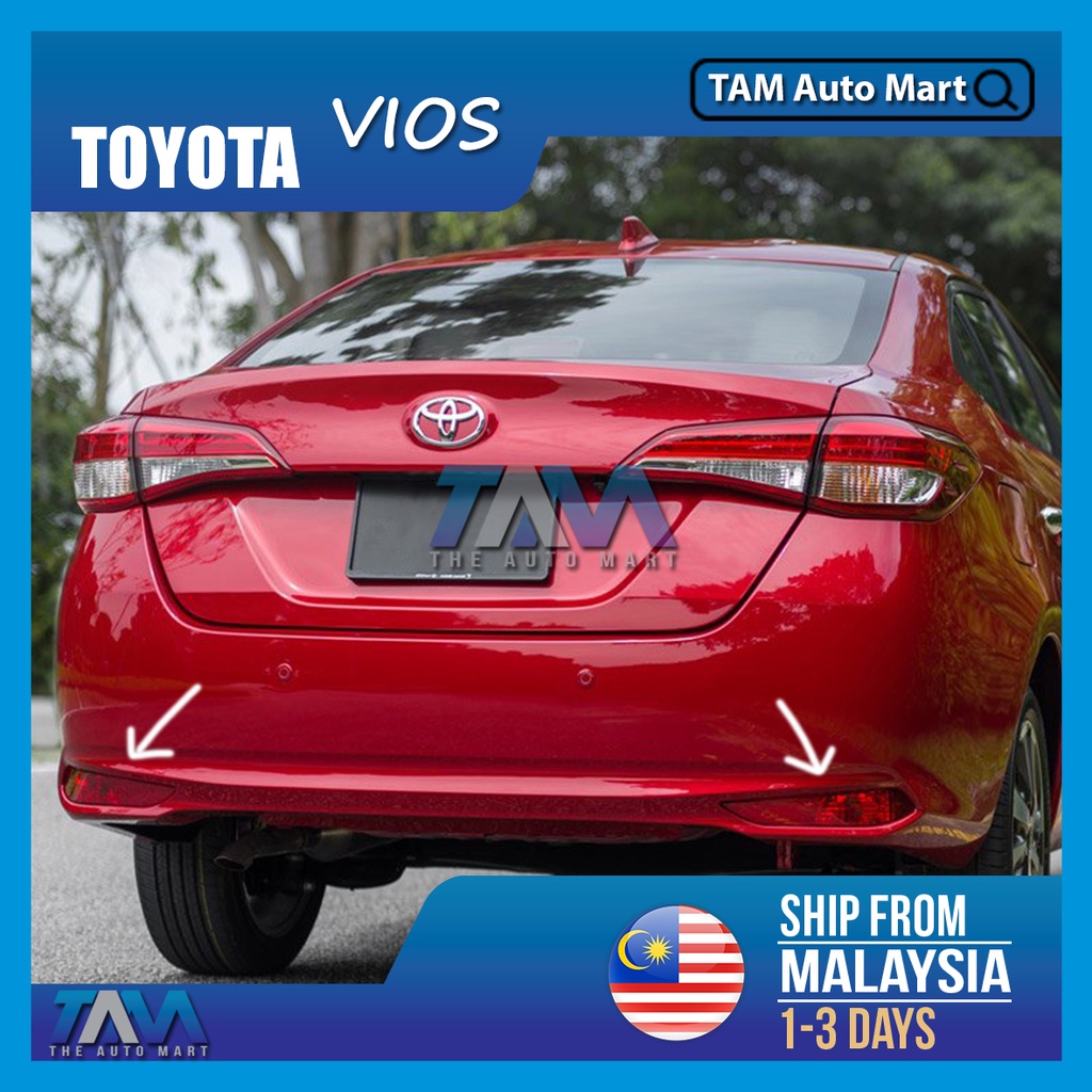 Toyota New Vios Rear Reflector Chrome Cover Garnish Cover For Vios ...