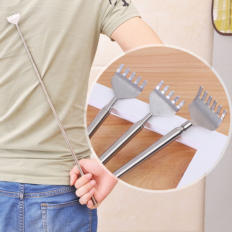 Extendable Metal Back Scratcher Portable Telescopic With Clip on Pen ...