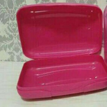 Tupperware Compact lunch box only(pink/blue) | Shopee Malaysia