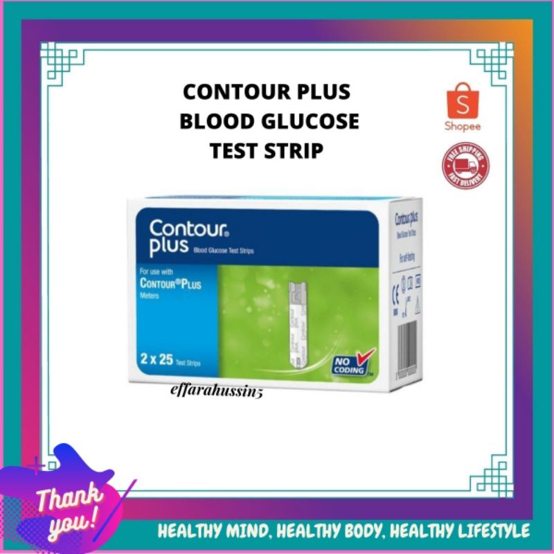 Contour Plus Test strip Blood Glucose | Shopee Malaysia