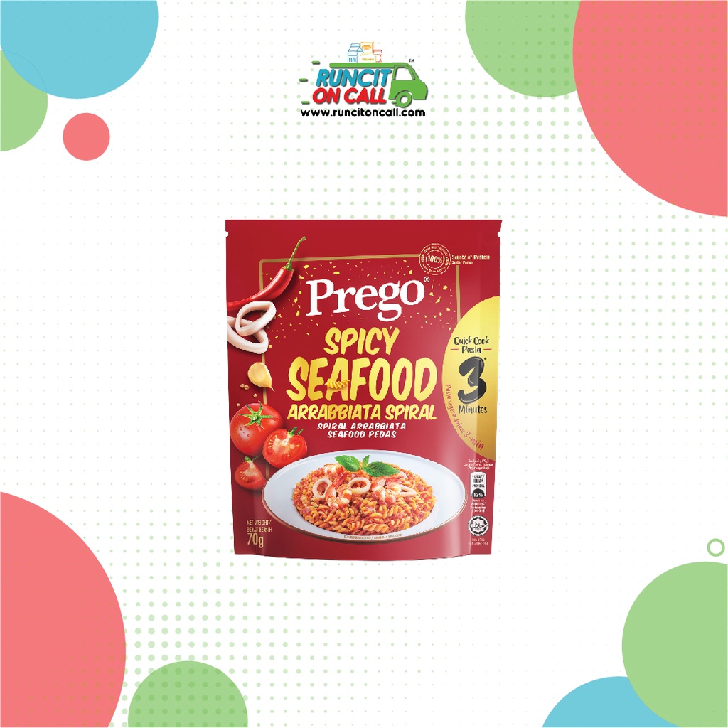 (EXP: 06/24)Prego Quick Cook Pasta Spicy Seafood / Mac & Cheese ...