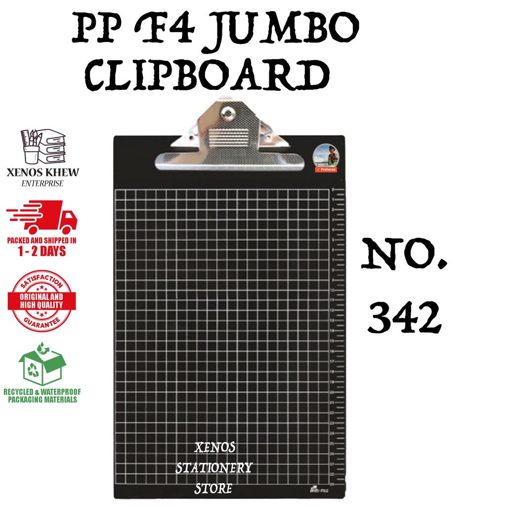 EMI PP F4 JUMBO CLIPBOARD (342) (READY STOCK) | Shopee Malaysia