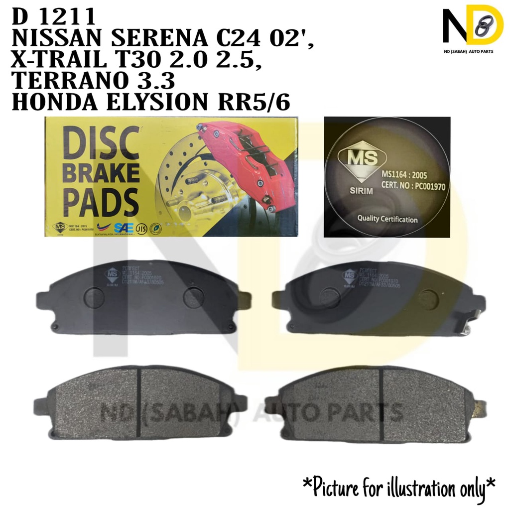 NISSAN SERENA C24 02 YEAR / X-TRAIL T30 2.0/2.5 / TERRANO 3.3 D1211 ...