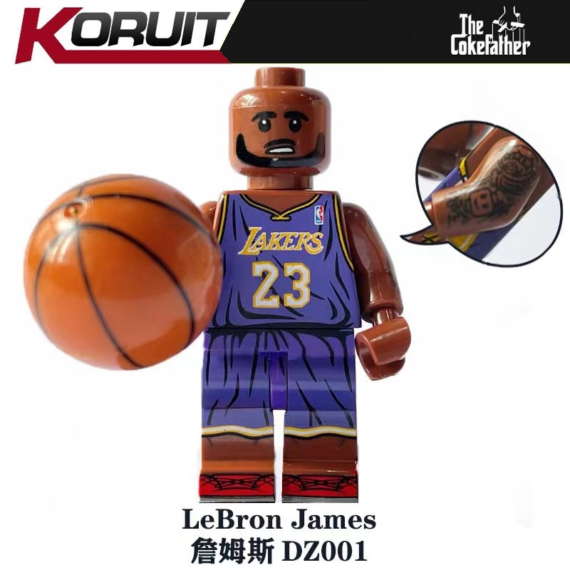 KORUIT DZ001 Minifigures NBA Lakers LeBron James Bricks / Building ...