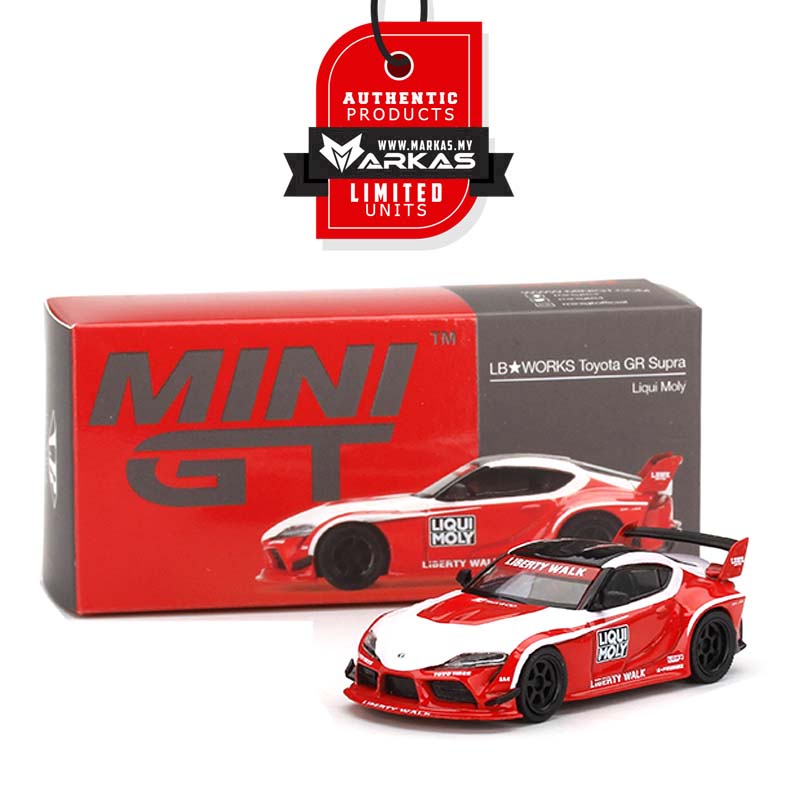 MINI GT 1/64 #290 LB WORKS TOYOTA GR SUPRA LIQUI MOLY | Shopee Malaysia
