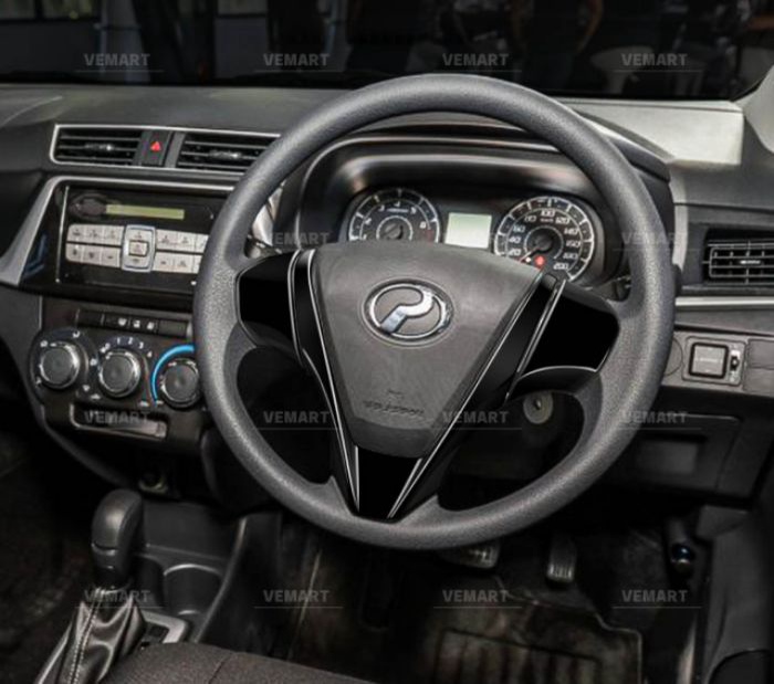 Vemart perodua bezza carbon fiber steering wheel frame cover ...