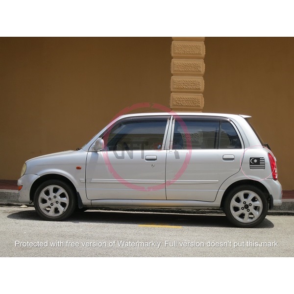 CFS457 Perodua Kelisa Mini Malaysia Flag Bendera One Color Petrol ...