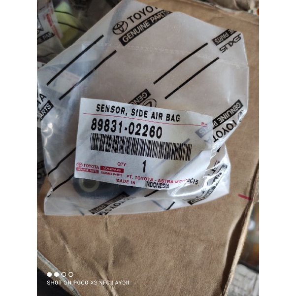 Original Toyota Yaris Vios Limo Corolla Altis Airbag Sensor 89831-02260 ...