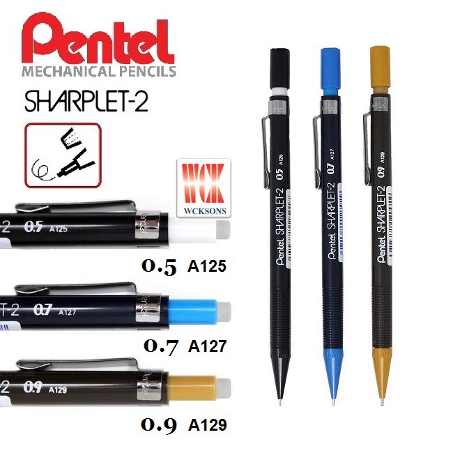 PENTEL SHARPLET-2 AUTOMATIC PENCIL ( AVAILABLE IN 0.5 / 0.7 & 0.9MM ...
