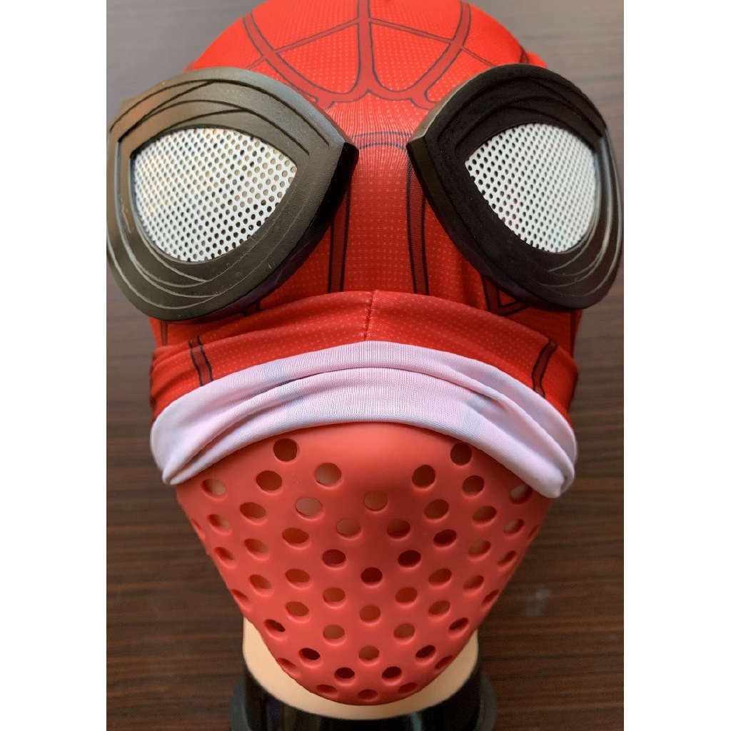 Spider Man Faceshell Spiderman Mini Mask Cosplay Props Silica Black/Red ...