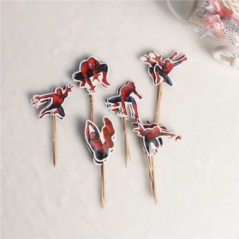🇲🇾24pcs cupcake topper toothpick cake topper cake deco mini the pooh ...