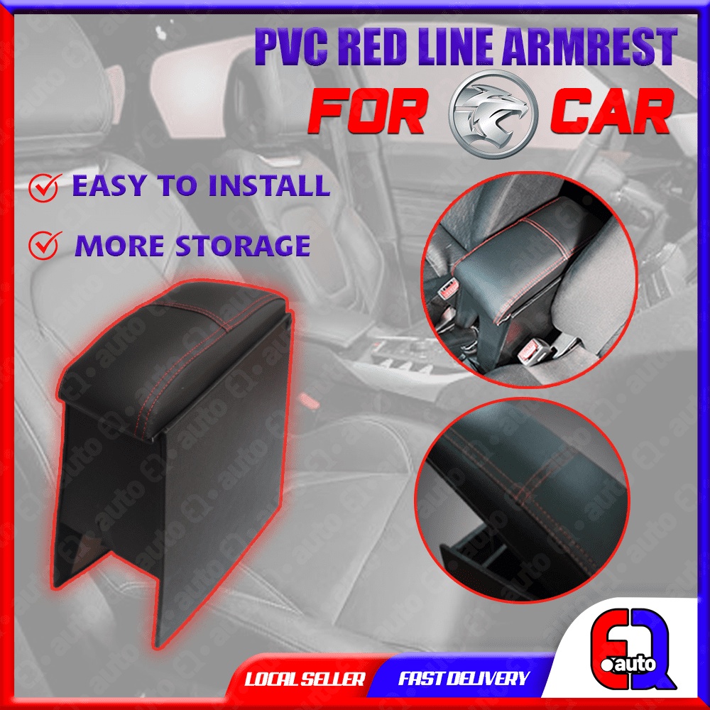 PVC Red Line Arm Rest Armrest Kereta Proton Eritiga/Iriz/Persona 2016 ...
