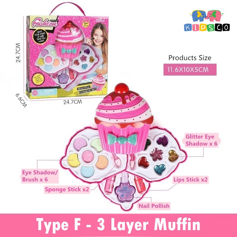 🔥LOCALSTOCK🔥 Mainan Solek Mainan Mekap Kids Pretend Play Makeup ...