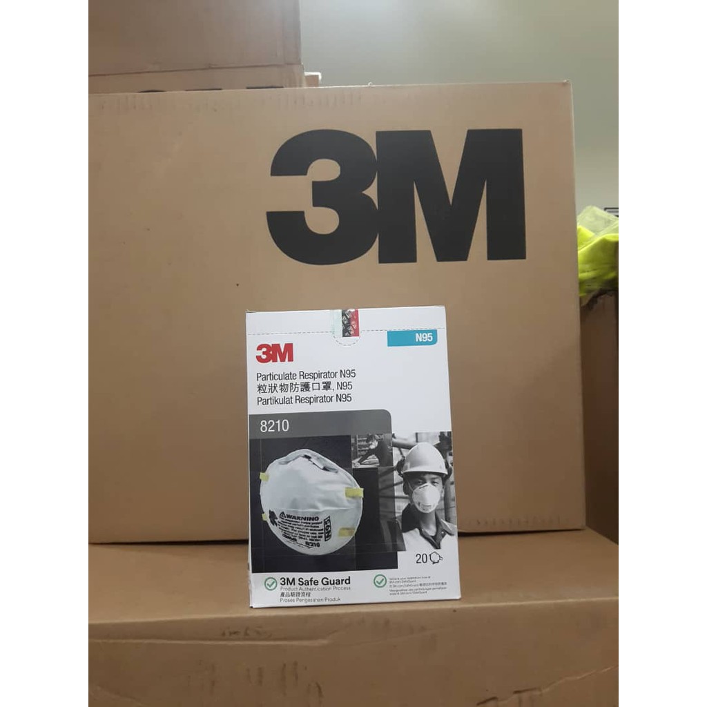 3M 8210 N95 Disposable Respirator ( 8 boxes / case ) | Shopee Malaysia