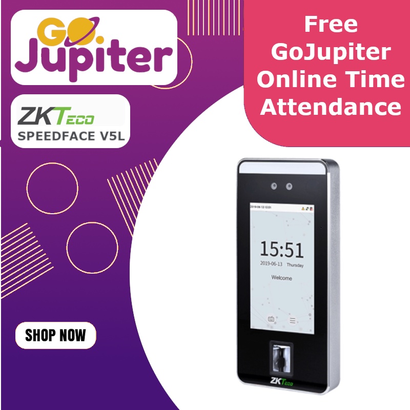 Online Time Attendance with ZkTeco Speedface-V5L | Shopee Malaysia