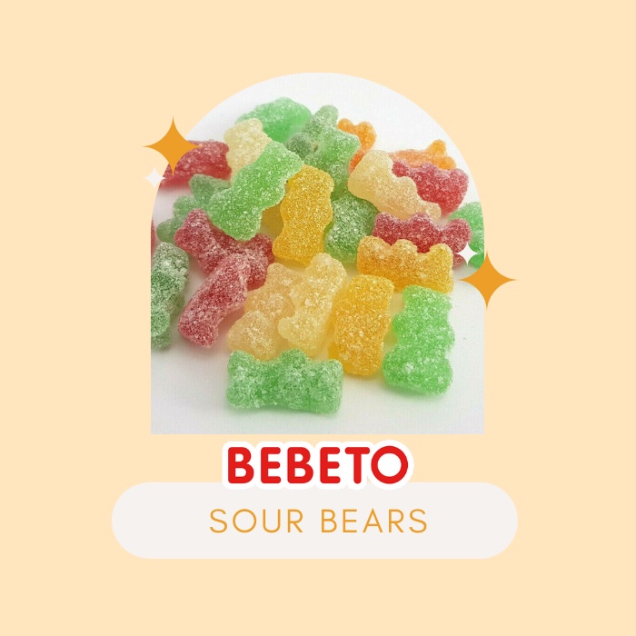 Bebeto Sour Bears +-100g Repack Gummy Candy (HALAL) | Shopee Malaysia