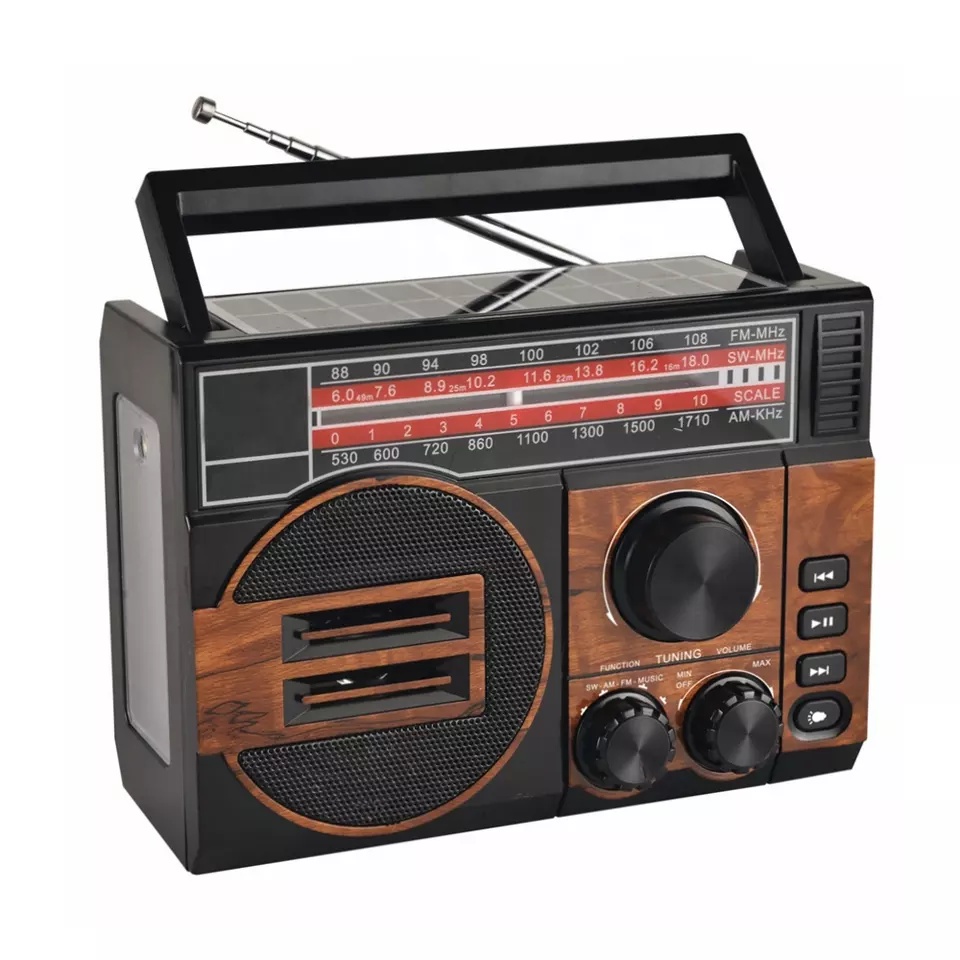 Tenaga Suria Radio Portable Solar Rechargeable Bluetooth Speaker Radio ...