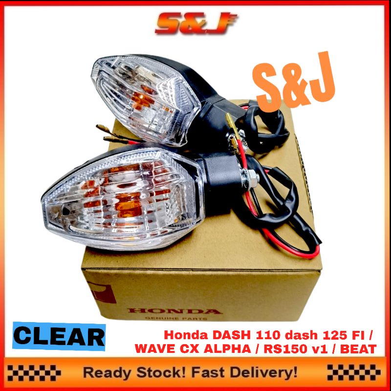 RS150 W110 CX110 ALPHA DASH SIGNAL LIGHT SMOKE / CLEAR HONDA CX RS150 RS150 V2 BEAT V1 FRONT ...
