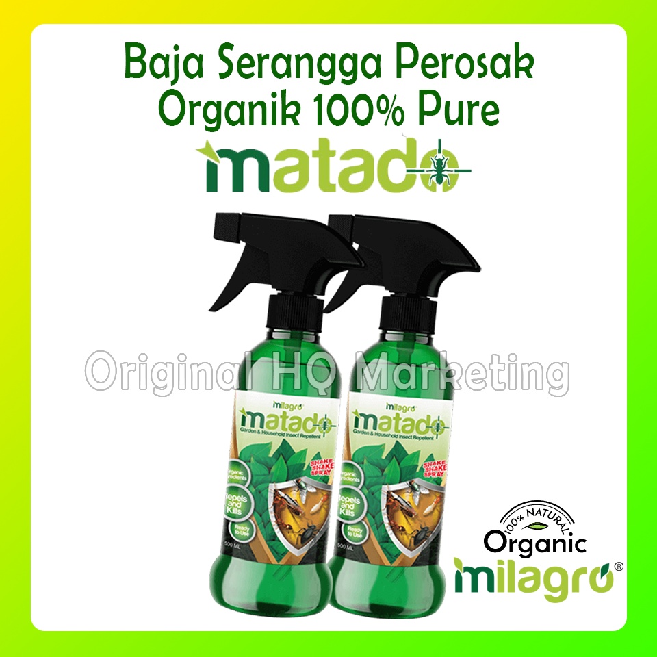Racun Organik Serangga Perosak Tanaman Pokok Bunga SPRAY MATADO Bena ...
