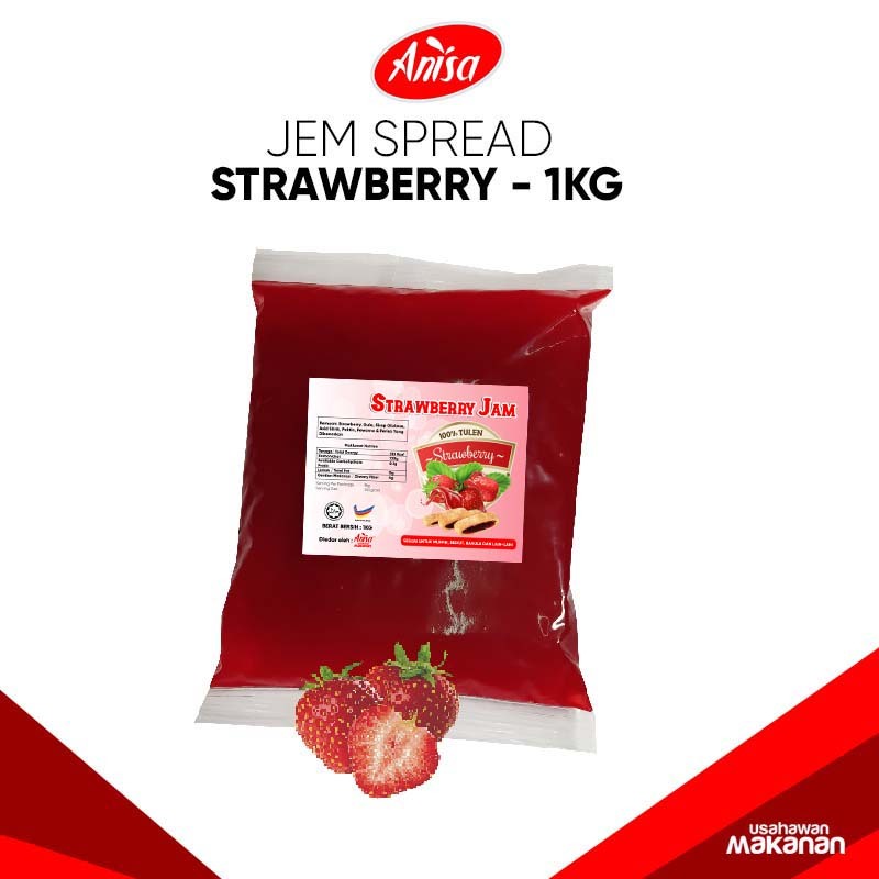 STRAWBERRY SPREAD | SAPUAN JEM PERISA STRAWBERRY UNTK WAFFLE, KEK, ROTI ...