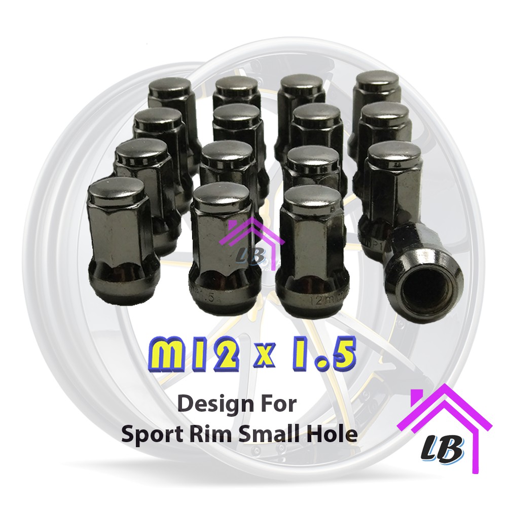 Heptagon Nut Lock Nut Wheel Nut Sport Rim Skru Tayar Kereta Tayar Screw ...