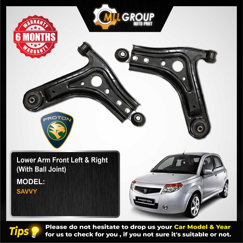 (MLL) PROTON SAVVY LOWER ARM FRONT LEFT & RIGHT - (WITH BALL JOINT ...